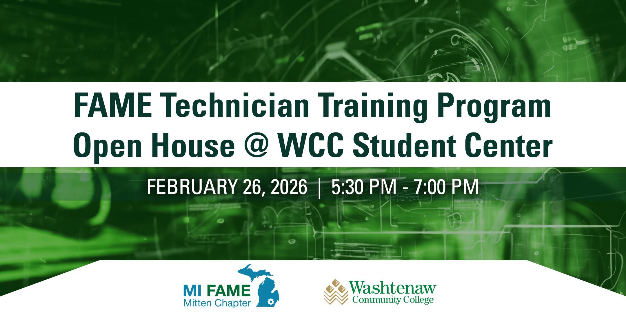 FAME Technician Training Program Open House @ WCC Student Center - Ann ...